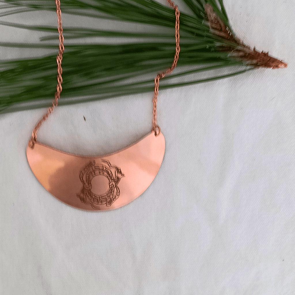 Small Uktena Gorget – Cherokee Copper