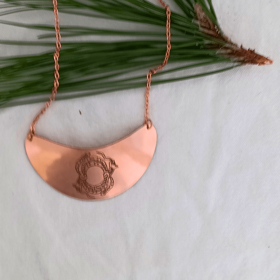 Small Uktena Gorget |Cherokee Gorget | Copper Gorget