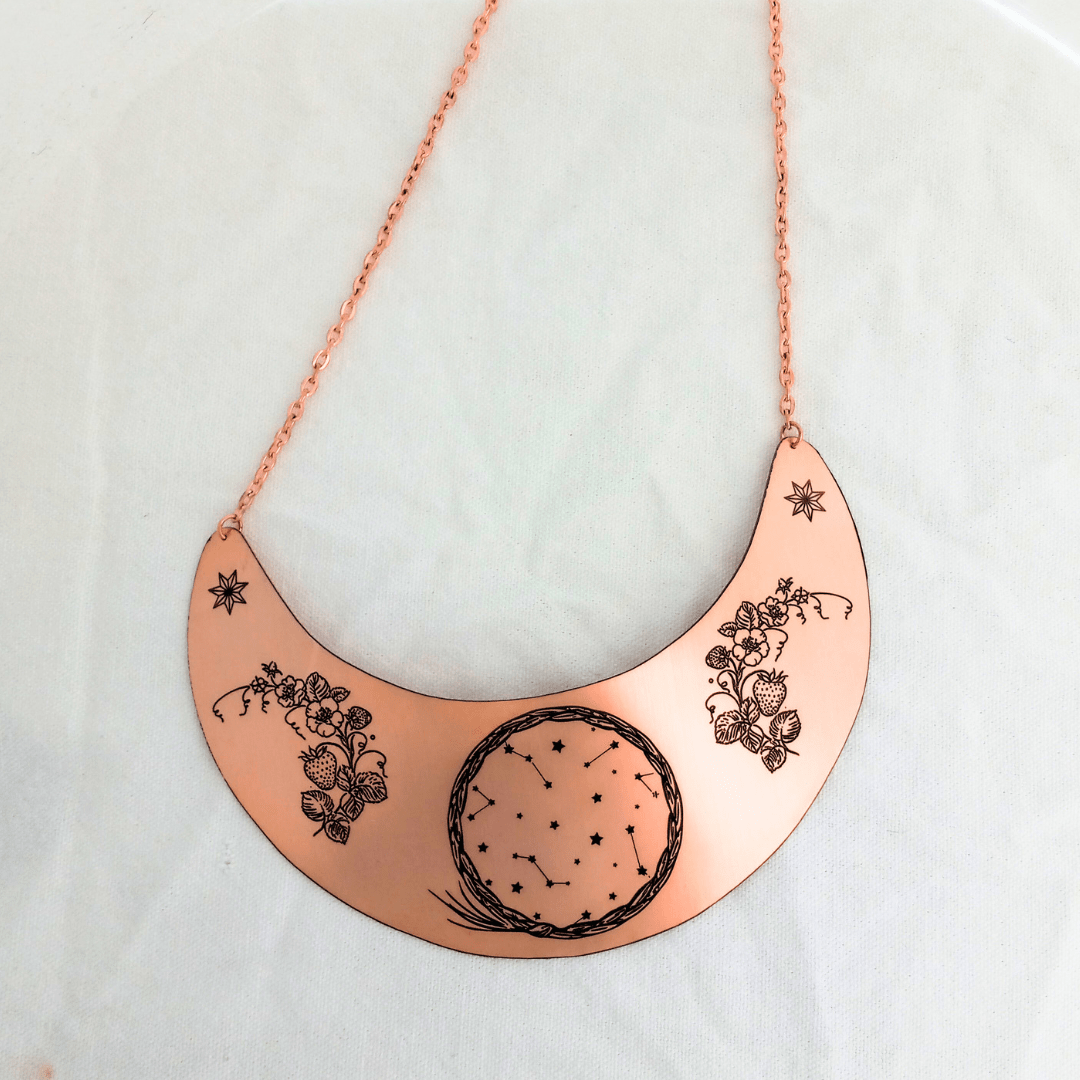 Custom Cherokee Copper Gorget, Native American Gorget