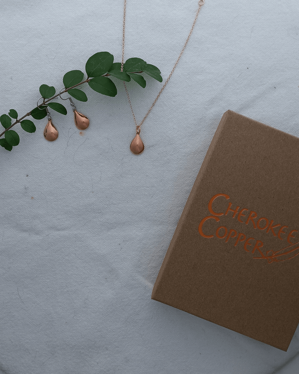Emma Copper Teardrop Jewelry Set – Cherokee Copper
