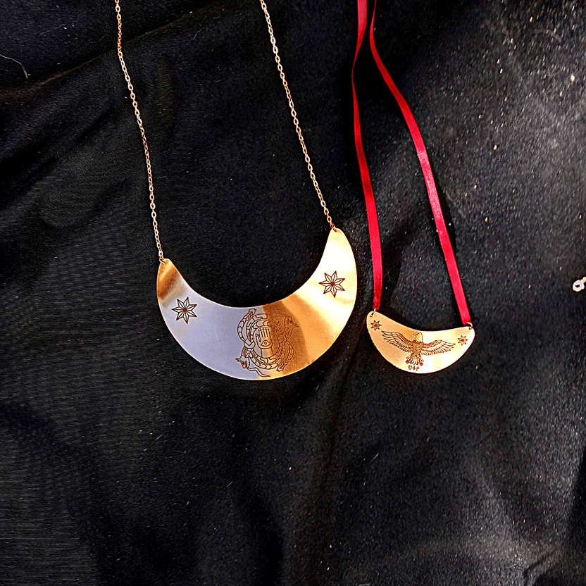 Cherokee Gorget small size, Gorget for men or women, Copper Gorget ...